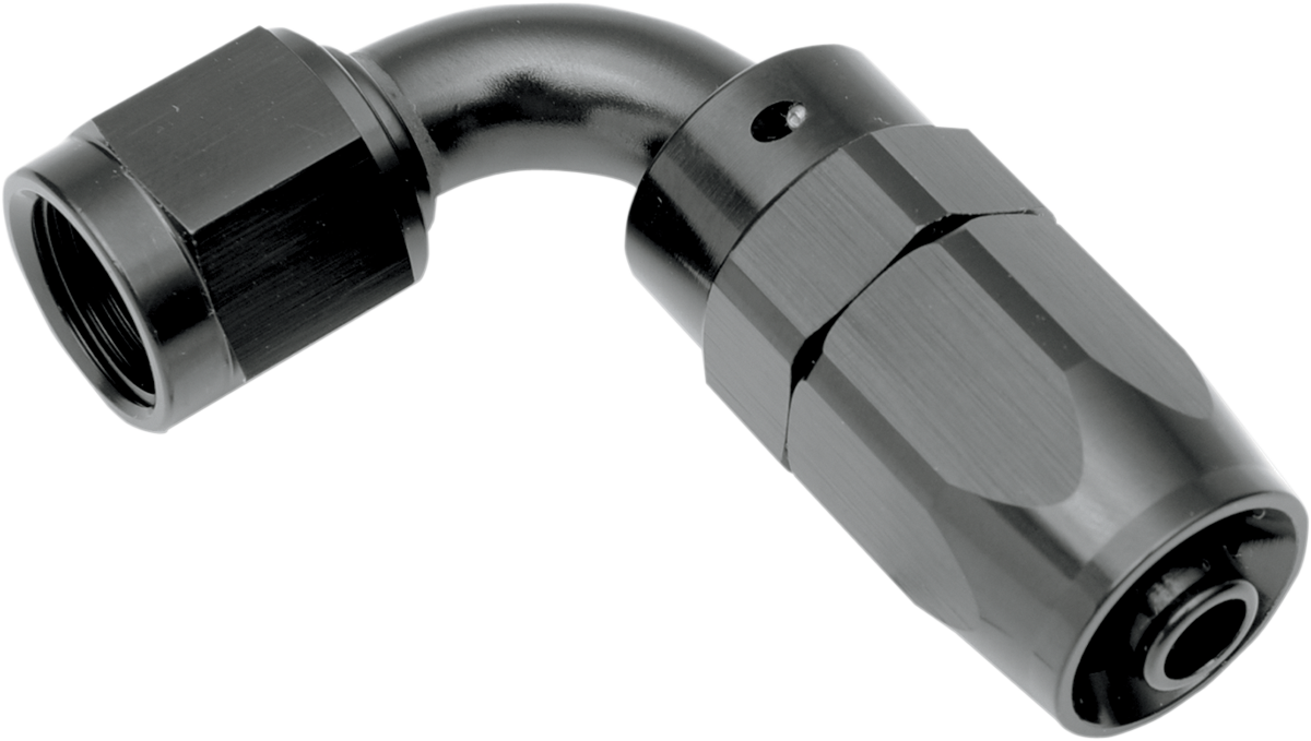 Oil Line Fitting - Black - 90° – Motorcycle Depot