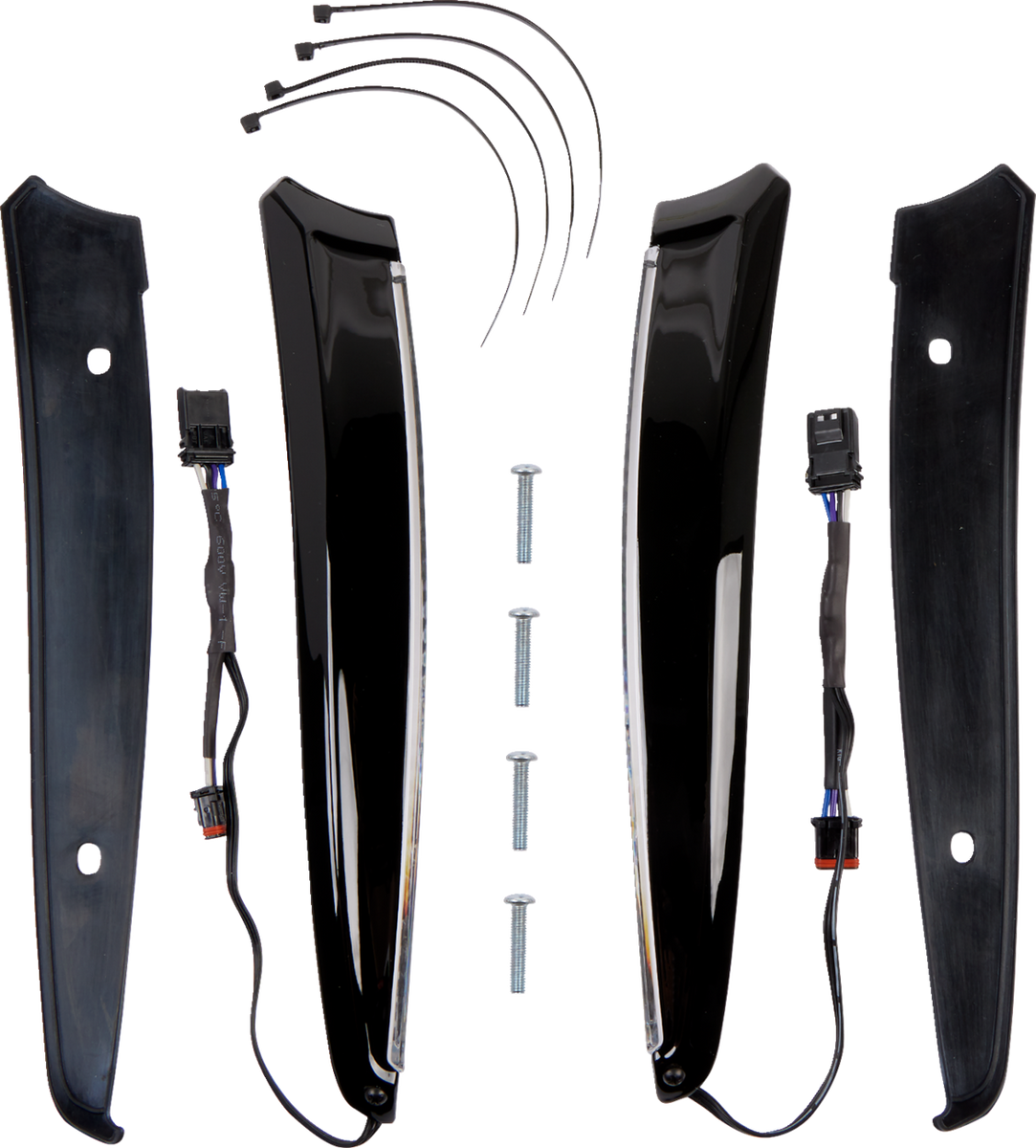 LED Windshield Trim - Black - FLTR 2015 - 2020 – Motorcycle Depot