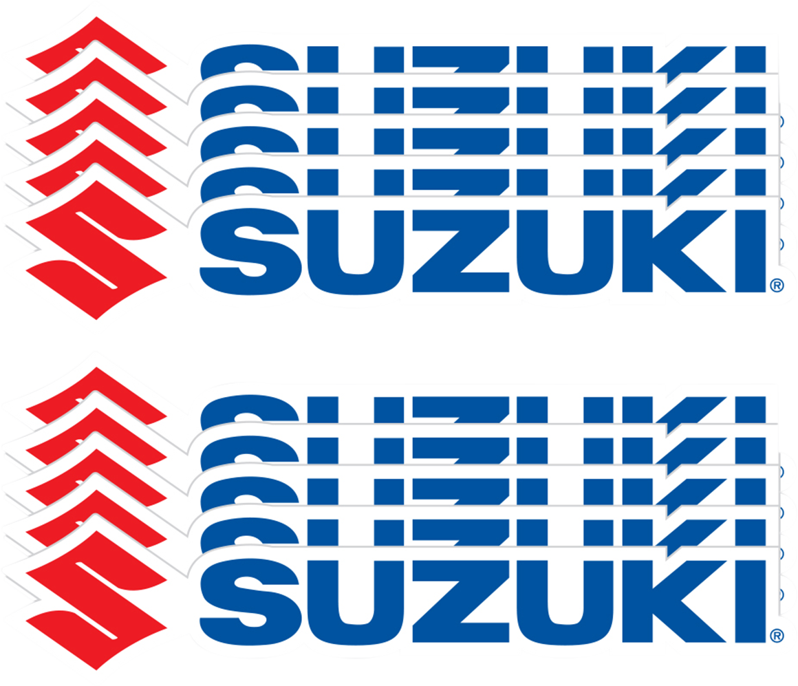 Suzuki Decal - 6\" - 10 Pack – Motorcycle Depot