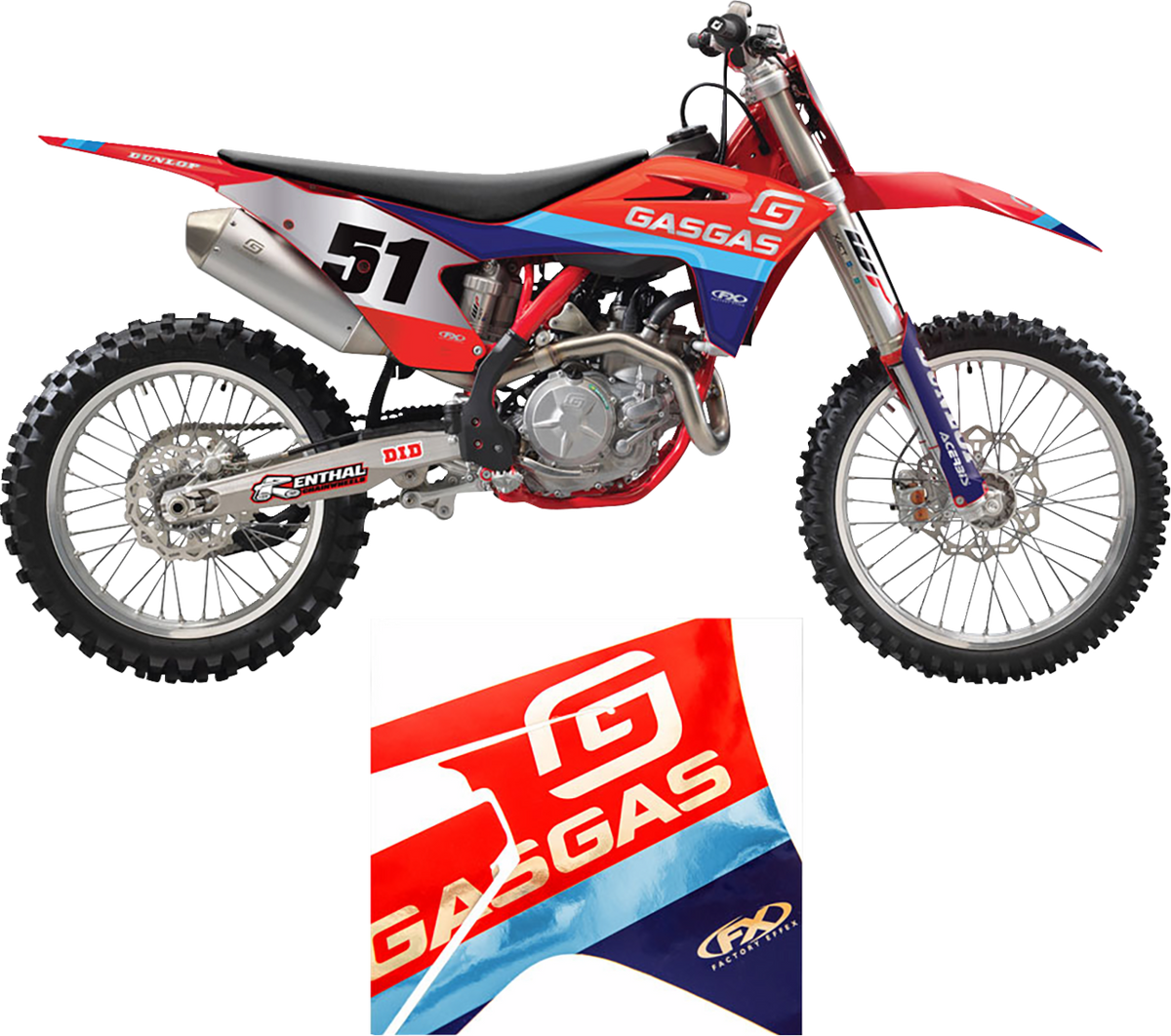 Shroud Graphic Kit - Chrome Series - GasGas 2024 - 2024 – Motorcycle Depot