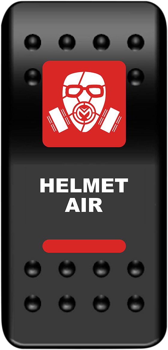 Rocker Switch - Helmet Air - Red – Motorcycle Depot