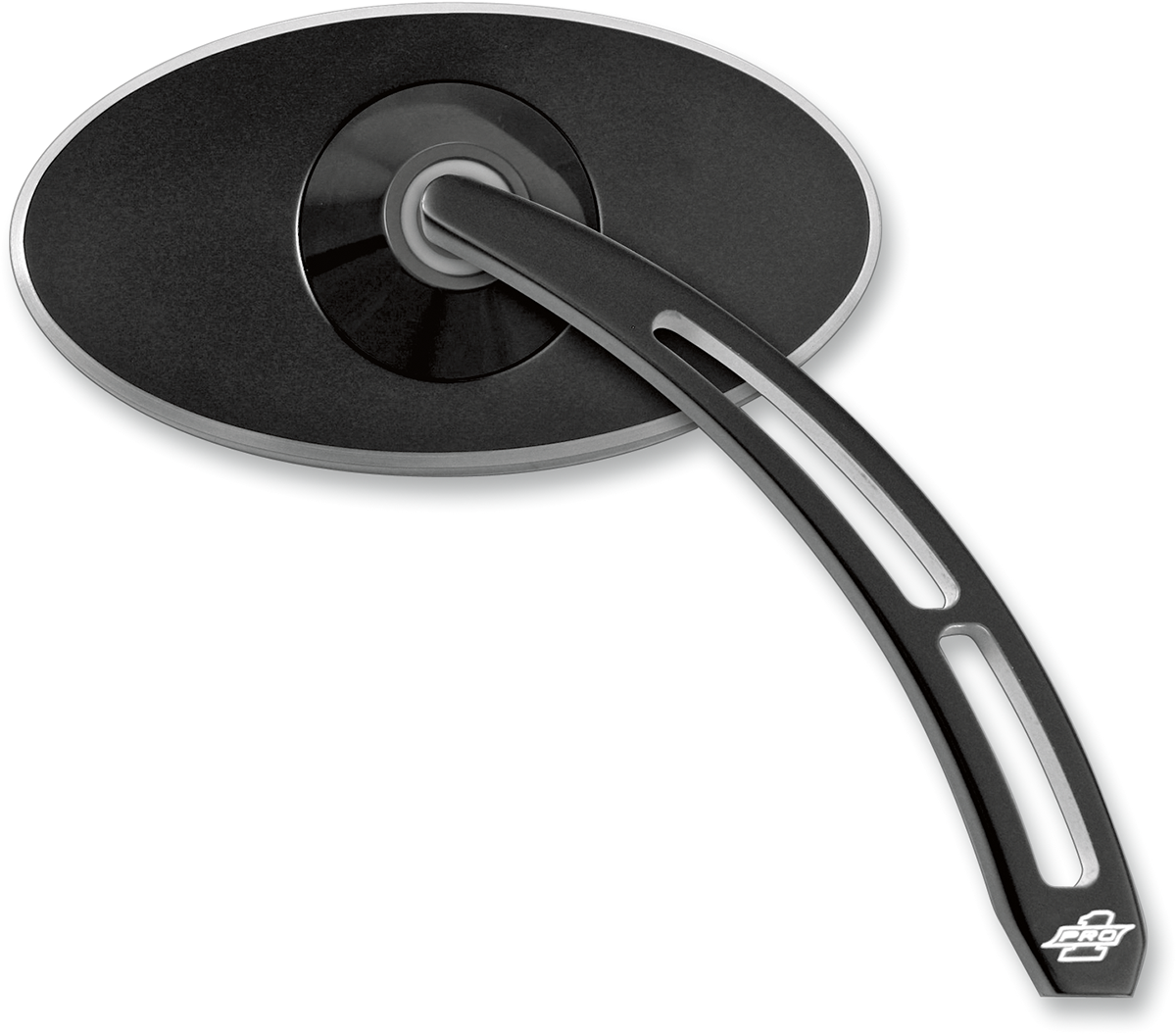 Mirror - Pro Street - Side View - Smooth - Oval - Black - Right ...