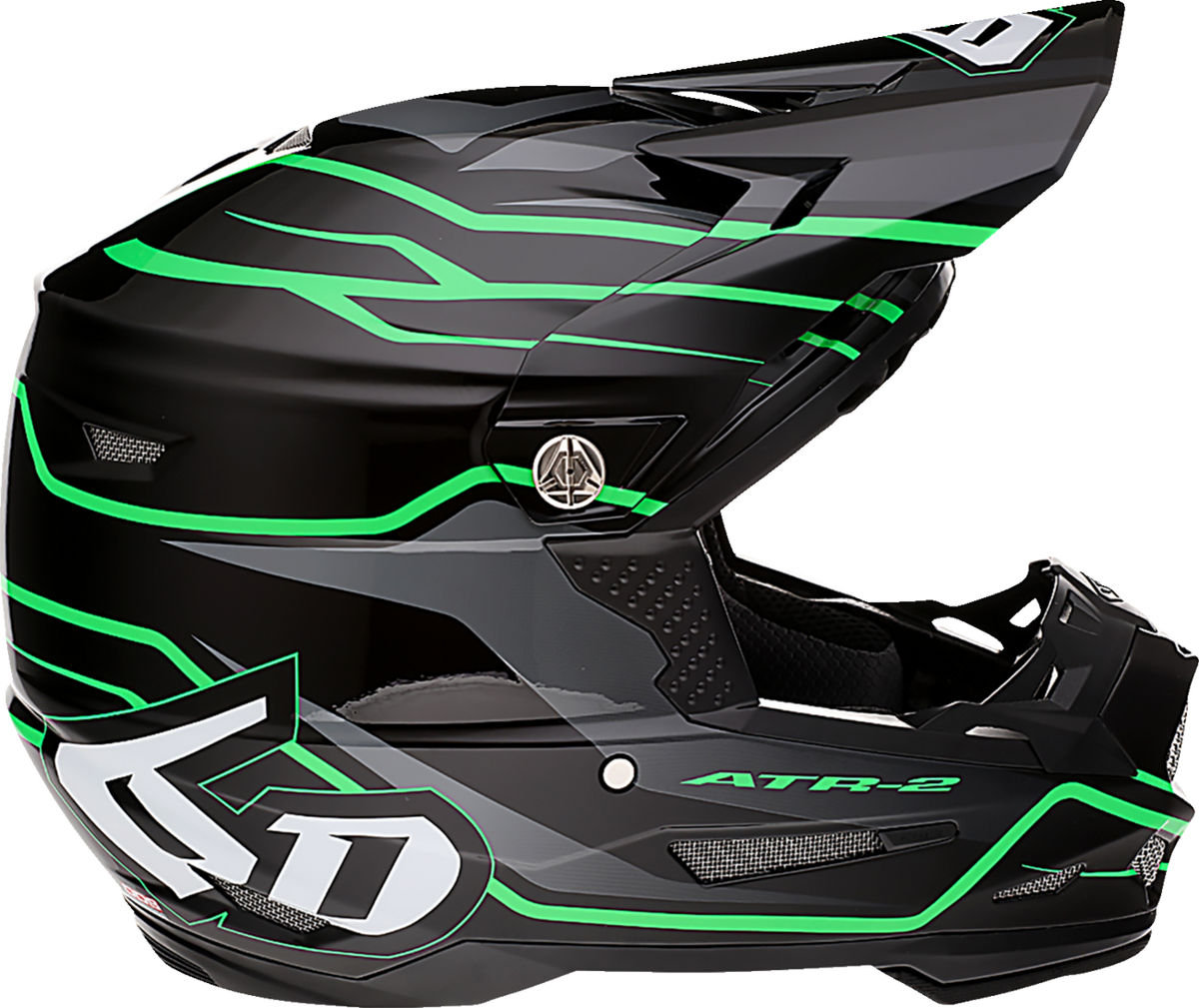 ATR-2 Helmet - Phase - Black/Green - Large – Motorcycle Depot