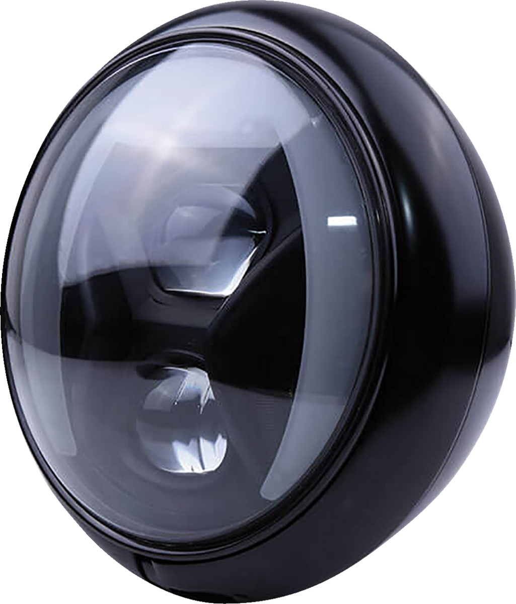 Adaptive Headlight with Housing - 7\" - Black – Motorcycle Depot