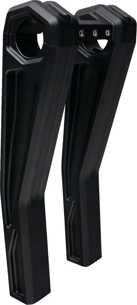 Ascent Pro Risers - Pullback - 10\" - Black – Motorcycle Depot