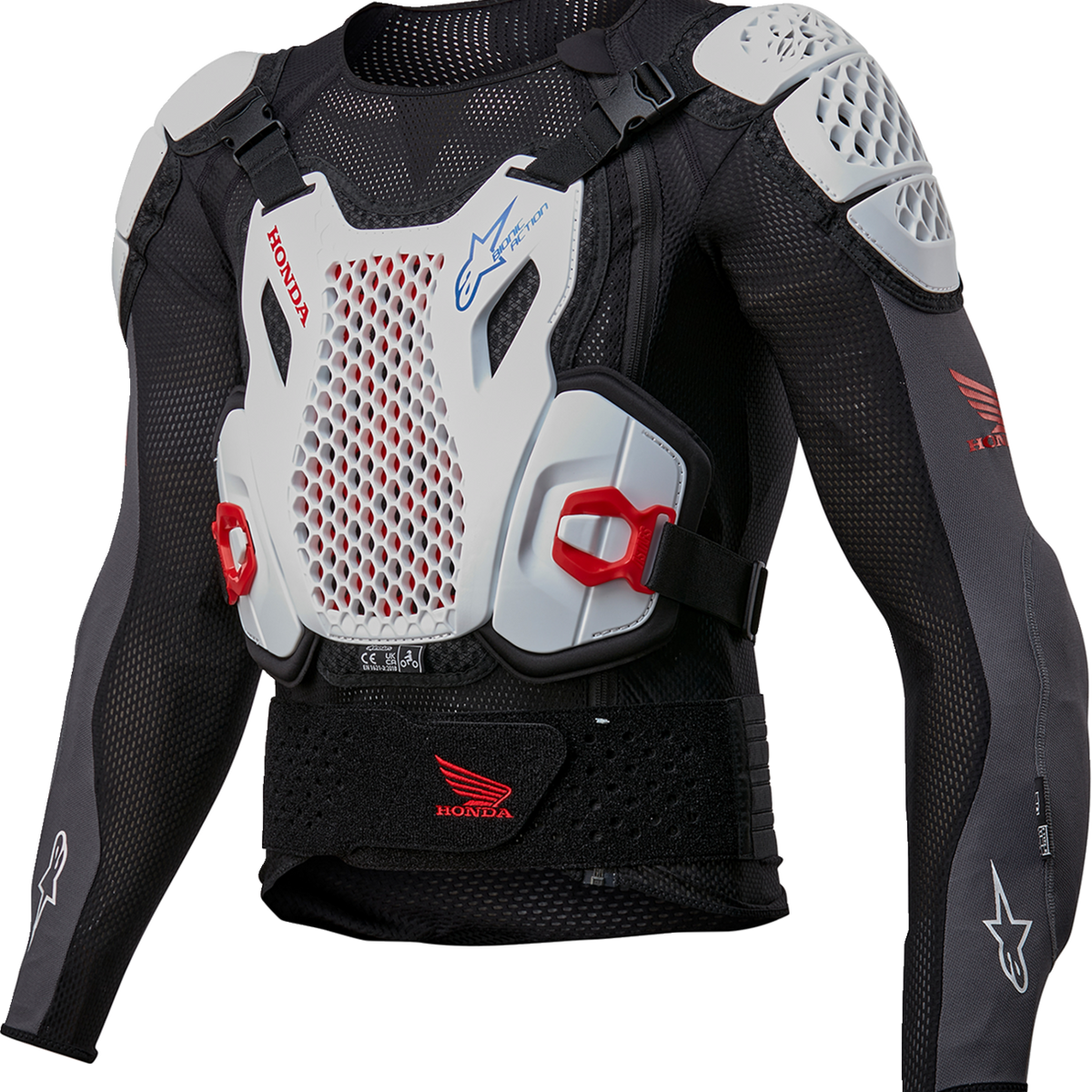 Honda Bionic Plus v2 Protection Jacket - Black/White/Blue/Bright Red ...