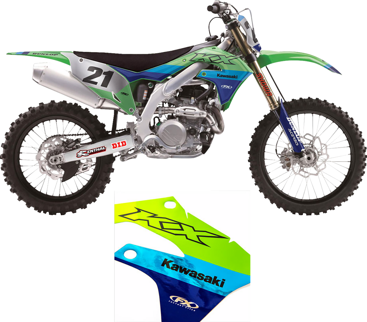 Trim Graphic Kit - Chrome Series - Kawasaki KX 250/450 2019 - 2024 ...