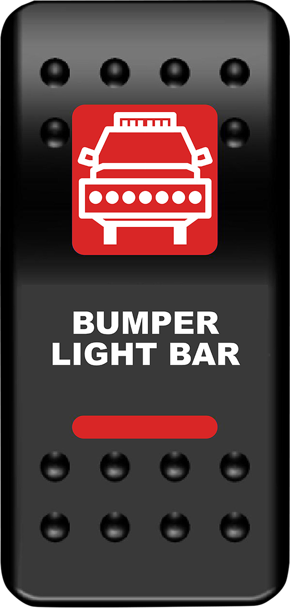 Rocker Switch - Bumper Light Bar - Red – Motorcycle Depot