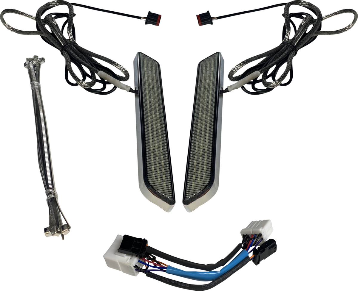 LED Fork Light - Smoke - Chrome 1996 - 2017 – Motorcycle Depot