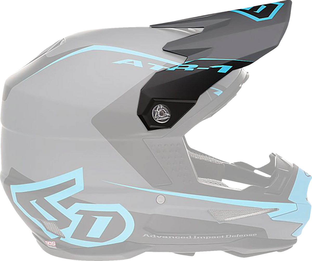 ATR-1 Visor - Stealth - Cyan – Motorcycle Depot