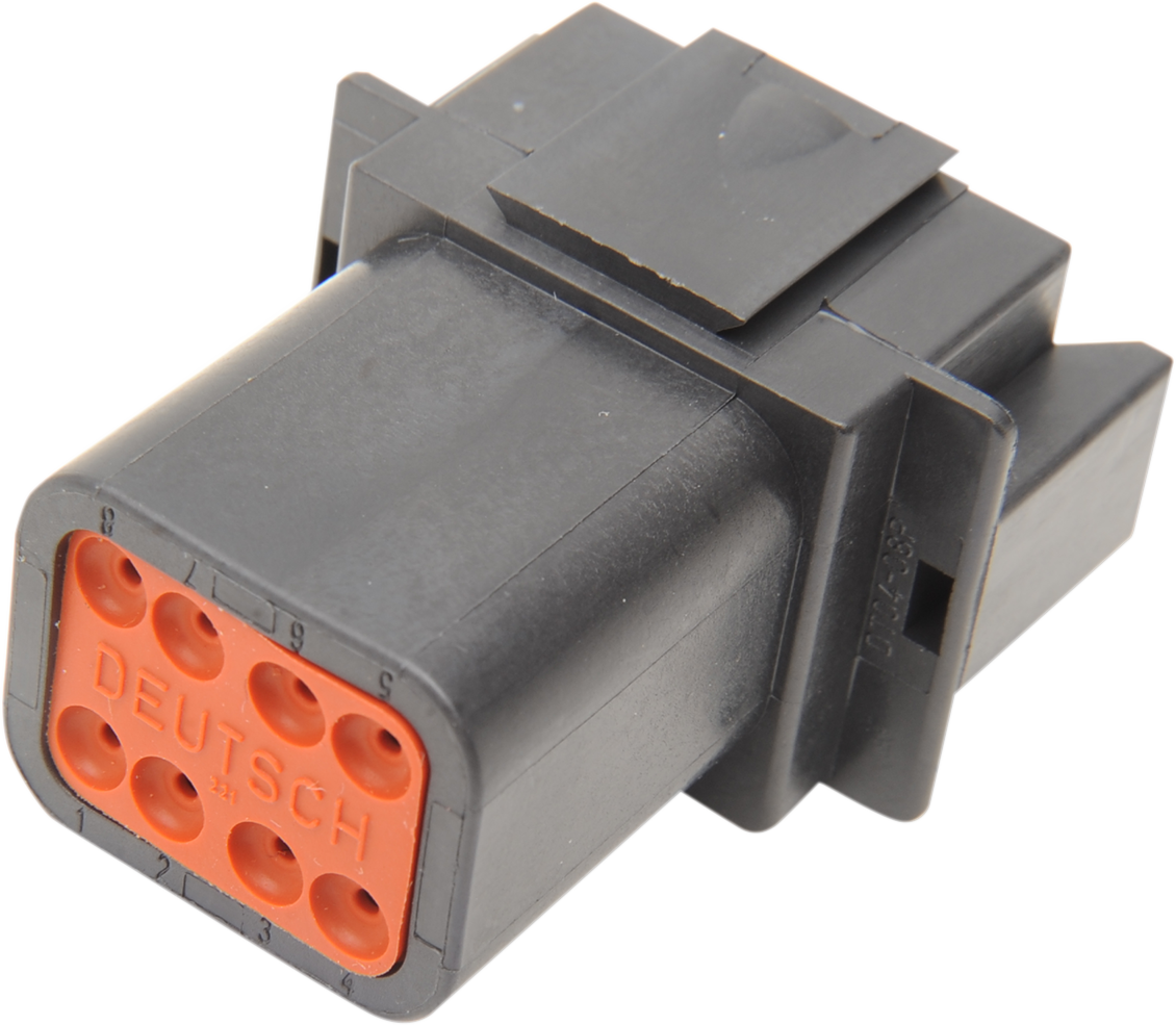 Deutsch Receptacle - 8 Pin - Black – Motorcycle Depot