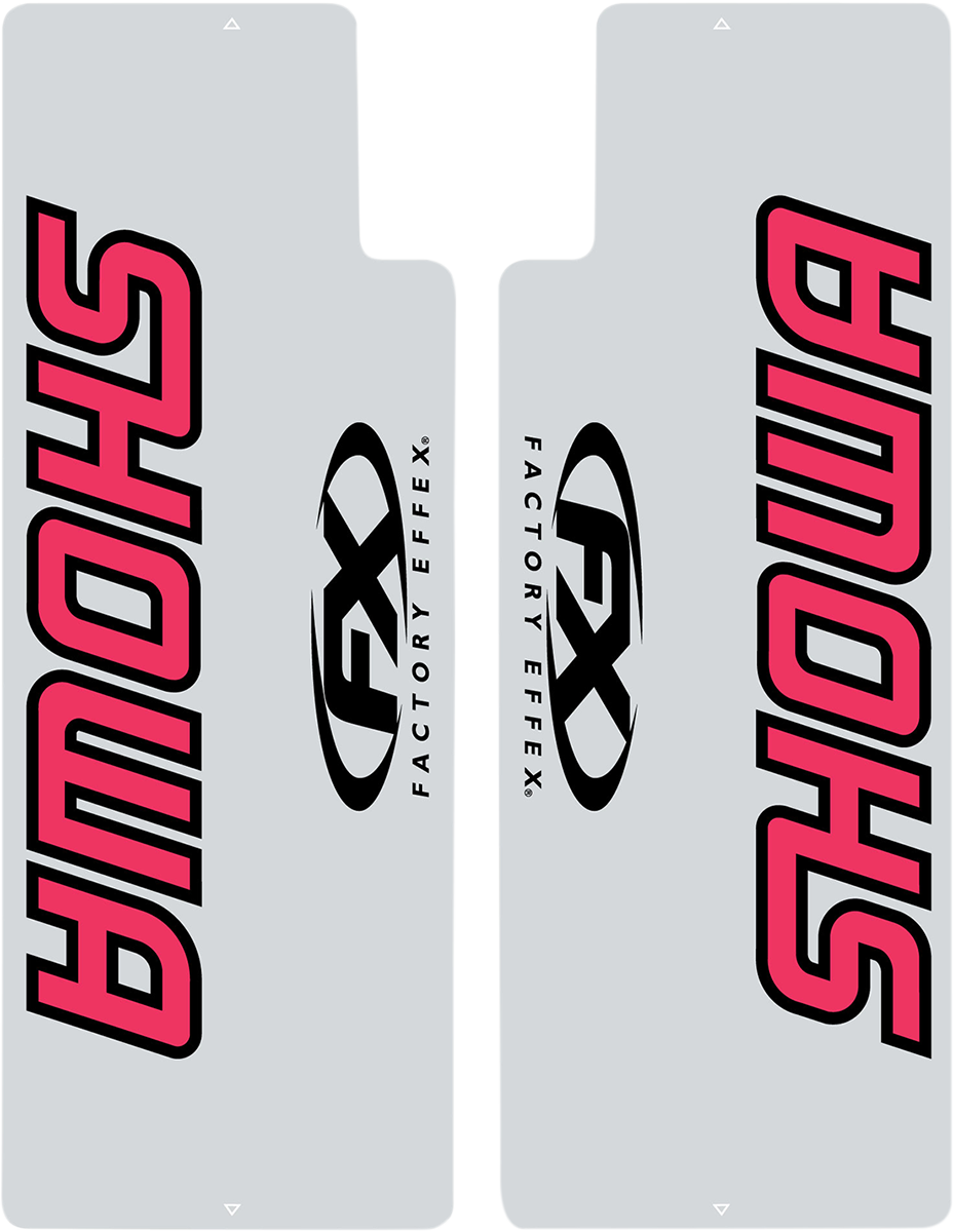 Fork Shield Decal - Upper - Showa - Red – Motorcycle Depot