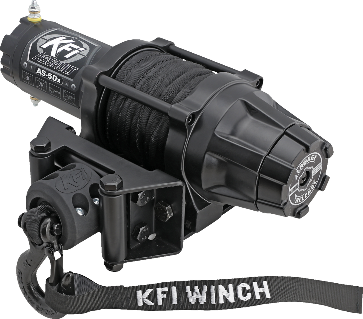 AS-50X Assault Winch - 5000 Lb - Synthetic Cable – Motorcycle Depot